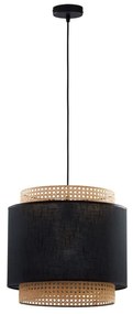 TK LIGHTING Sada osvětlení - BOHO, sestava č. 1, černá/slámová