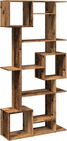 Knihovna old wood 92 x 29 x 188 cm kompozitní dřevo 3310323