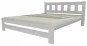 Dřevěná postel VMK 10B 140x200 borovice masiv - bílá