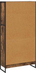 Knihovna 80 x 30 x 155 cm Kompozitní dřevo Kouřový dub 3403006