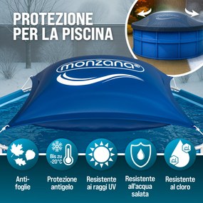 Monzana Bazénový polštář – modrý, 120×120 cm, mrazuvzdorný do -20 °C