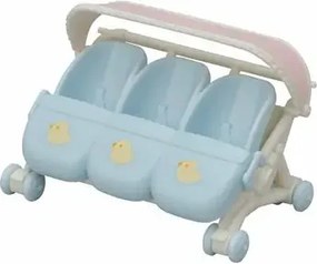 Sylvanian Families: Nábytek - Kočárek pro trojčata / od 3 let