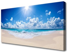 Obraz na plátně Pláž Moře Slunce Krajina 120x60 cm