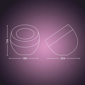 Philips - LED RGB Stmívatelná stolní lampa Hue IRIS LED/8,2W/230V černá