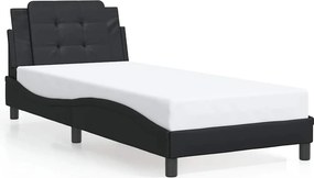 Rám postele bez matrace Zadar černý 90x190 cm umělá kůže 3208149