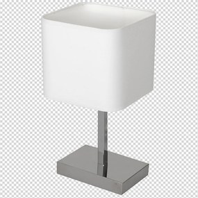Stolní lampa Napoli, 1x bílé textilní stínítko,