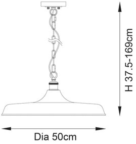 Endon 99999 - Lustr na řetězu SABIAN 1xE27/10W/230V krémová/zlatá