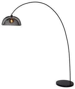 LUCIDE Stojací lampa Mesh Black, průměr 46cm