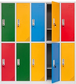 Kovová šatní skříň na oblečení Peru Color