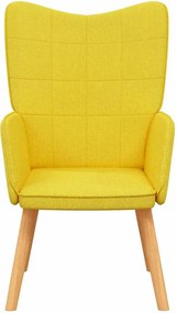 Relaxační křeslo hořčicově žluté textil 327926