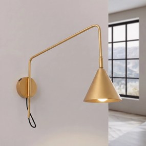 Sollux Lighting Nástěnné svítidlo NOX 1 zlaté s vypínačem