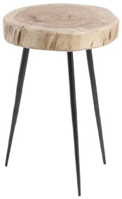 OnaDnes -20% Dřevěný odkládací stolek Kave Home Eider 35 cm
