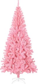 Umělý vánoční stromek se stojanem růžový 210 cm PVC 320999