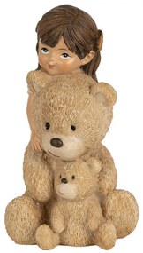 Figurka holčičky s velkým medvědem – 12 cm