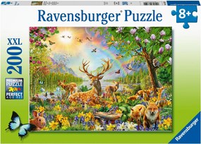 Puzzle ravensburger puzzle 133529 lesní zvířata 200 dílků