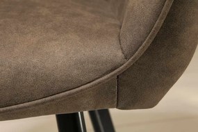 Designová židle Francesca, šedohnědá taupe