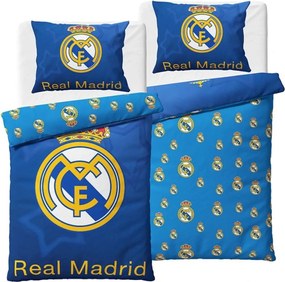 Bavlněné ložní povlečení FC Real Madrid - Blue Stars - rozbalené