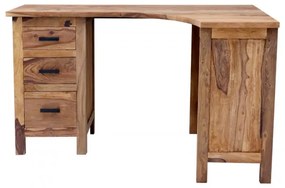 Indický nábytek - Psací stůl rohový Rami 130x76x85 z indického masivu palisandr Only stain