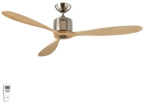 Aeroplan Eco stropní ventilátor, chrom, dřevo