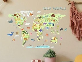 York Wallcoverings Samolepka na zeď do dětského pokoje MAPA