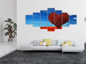 Obraz - Srdce ze stromu (210x100 cm)