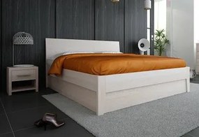 Dřevěná postel z masivu Postelia IBIZA Buk postel s úložným prostorem 160x200cm - bukové dvoulůžko o šíři masivu 4 cm