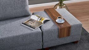 Atelier del sofa Rohová pohovka FLY šedá levý roh 280 cm 825BLC1006