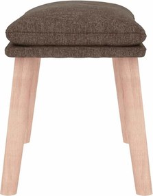 Podnožka taupe 45 x 29,5 x 35 cm textil 341433