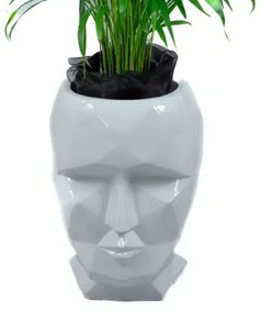 Moderní váza GRASSA WHITE II
