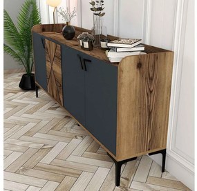 Designová komoda Mahdis 180 cm antracitová