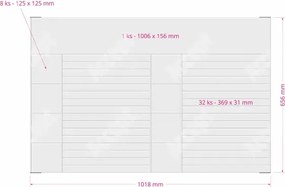 ACCEPT Hlavní orientační tabule ACS 013 (1018 x 656 mm) - stříbrná tabule