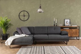 Designová rohová sedačka Vatusia 314 cm antracitová - levá