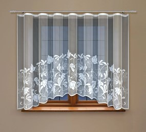 Dekorační žakárová záclona s řasící páskou RIAN 160 bílá 300x160 cm MyBestHome