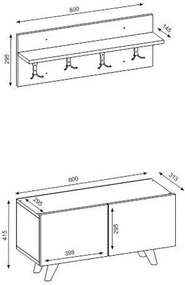 Předsíňová sestava Lores