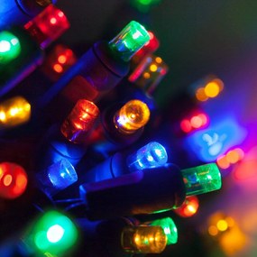 Vnitřní LED vánoční řetěz - různobarevná, 50m, 500 LED