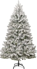 Umělý sklápěcí vánoční stromek s 300 LED a koulemi 210 cm 3210139
