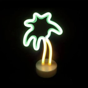 ACA DECOR Stolní LED dekorace Neon Palm