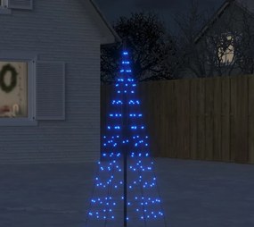 vidaXL Vánoční stromek na stožár 200 ch LED diod 180 cm [358108] Barva: Modrá