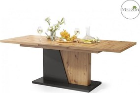 Casarredo - Komfort nábytek Jídelní rozkládací stůl NOBLE NOIR 160x90 cm dub artisan/antracit