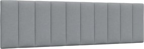 Rám postele bez matrace Hanko světle šedý 180 x 200 cm textil 3310405