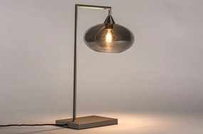 Stolní skleněná lampa Arten Steel