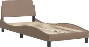 Rám postele bez matrace Zadar cappuccino 90 x 200 cm umělá kůže 3208842