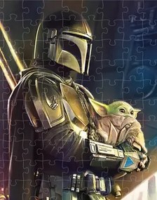 PRIME 3D Puzzle Star Wars: Mandalorian 3D / 150 dílků / 31 × 46 cm