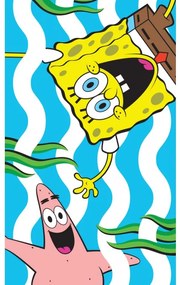 TipTrade Bavlněný froté ručníček 30x50 cm - Sponge Bob Zábava v moři