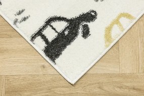 Koberec Lima G762A auta, krémový / šedý
