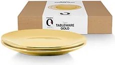 vtwonen Gold sada 2 talířů Ø 20 cm - zlatý (Luxusní zlaté telíře 20 cm)