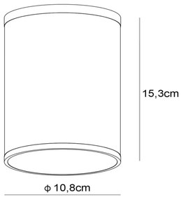 Lucide 27870/01/30 - Koupelnové stropní svítidlo TUBIX 1xE27/24W/230V IP54