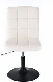 LuxuryForm Židle TOLEDO na černém talíři - bílá