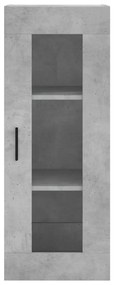 Skříň highboard betonově šedá 34,5x34x180 cm kompozitní dřevo,  3199253