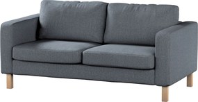 Potah na pohovku IKEA Karlstad 2-místná, nerozkládací, krátký barva šedá látka pletený vzor